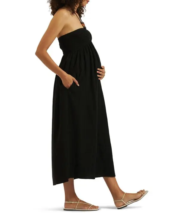 RIPE MATERNITY Evie Crochet Dress - Black