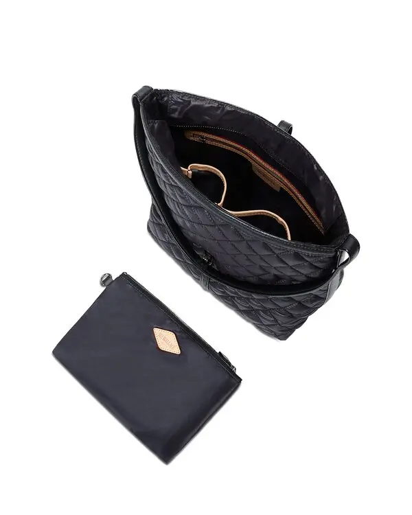 Mz Wallace Small Astor Hobo Bag - Black/black
