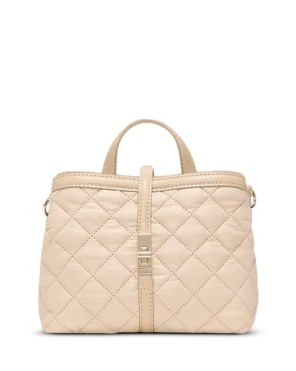 Mz Wallace Mini Astor Top Handle Bag - Buff/light Gold