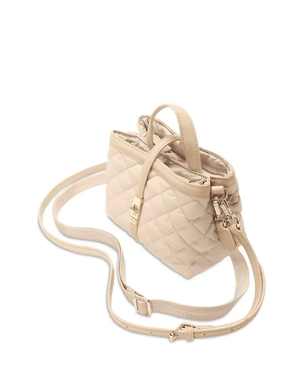 Mz Wallace Mini Astor Top Handle Bag - Buff/light Gold
