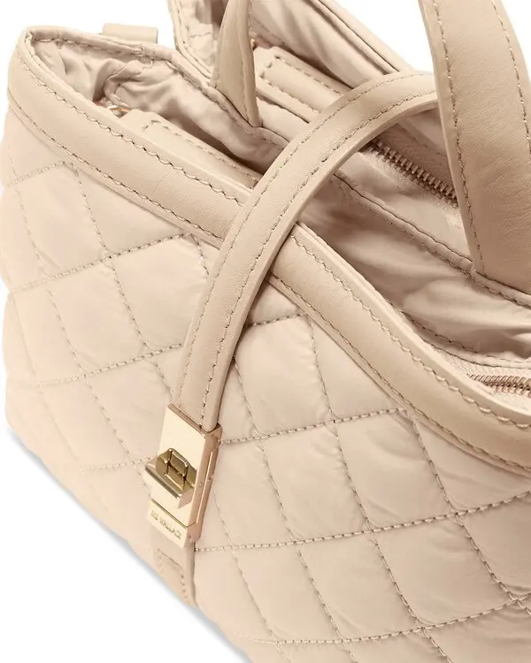 Mz Wallace Mini Astor Top Handle Bag - Buff/light Gold