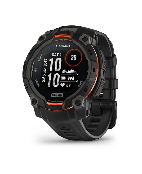 GARMIN Instinct 3 Solar Smartwatch, 45mm - Black