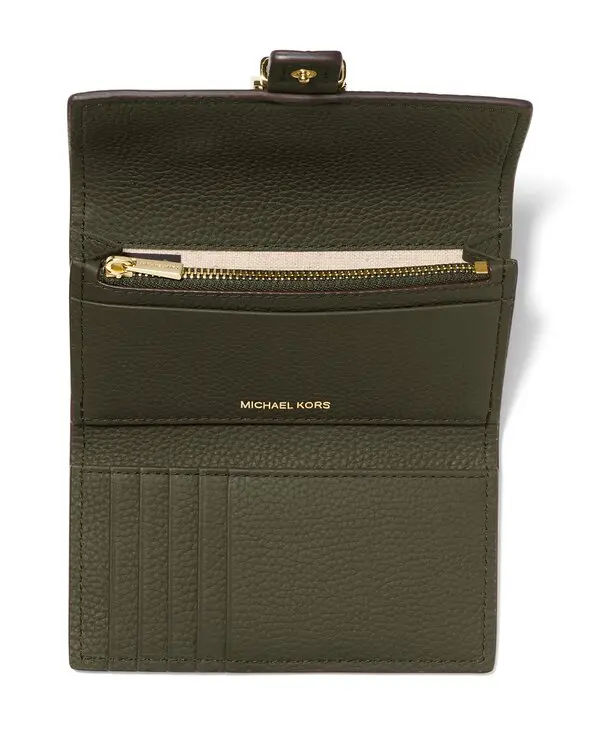 Michael Kors Nolita Medium Flap Trifold Wallet - Ivy