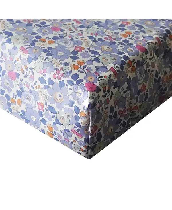 COCO & WOLF Liberty Fabric Betsy Print Fitted Sheet, Crib - Betsy Lavender