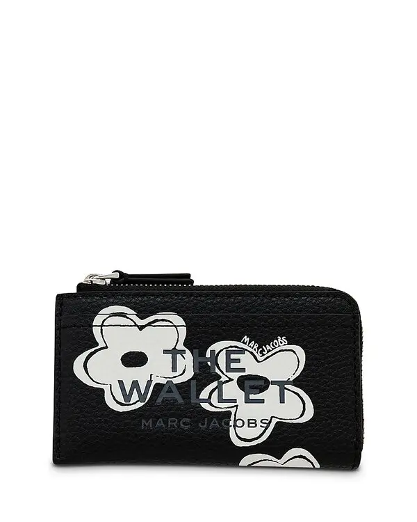 Marc Jacobs The Daisy Top Zip Multi Wallet - Black/white