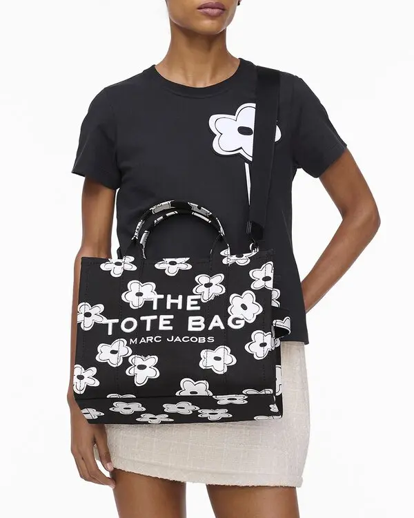 Marc Jacobs Daisy Canvas Medium Tote Bag