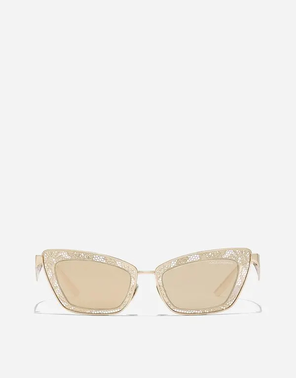 Dolce & Gabbana Lace Sunglasses - Gold Plated