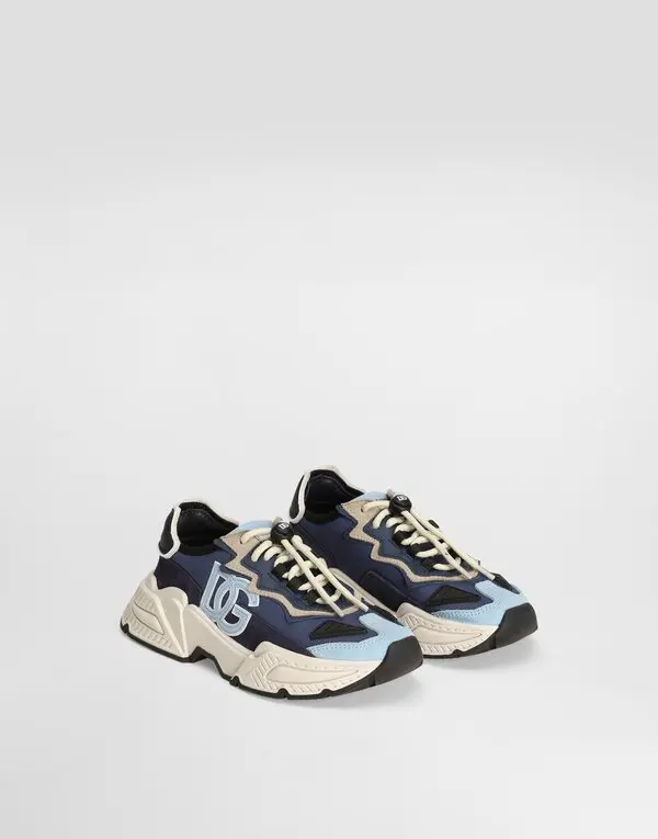 Dolce & Gabbana Daymaster Sneakers With Dg Logo - Blue