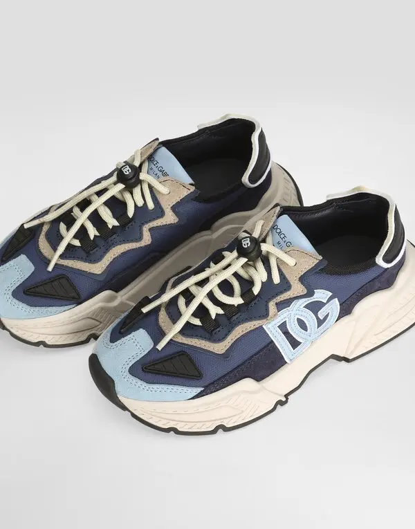 Dolce & Gabbana Daymaster Sneakers With Dg Logo - Blue