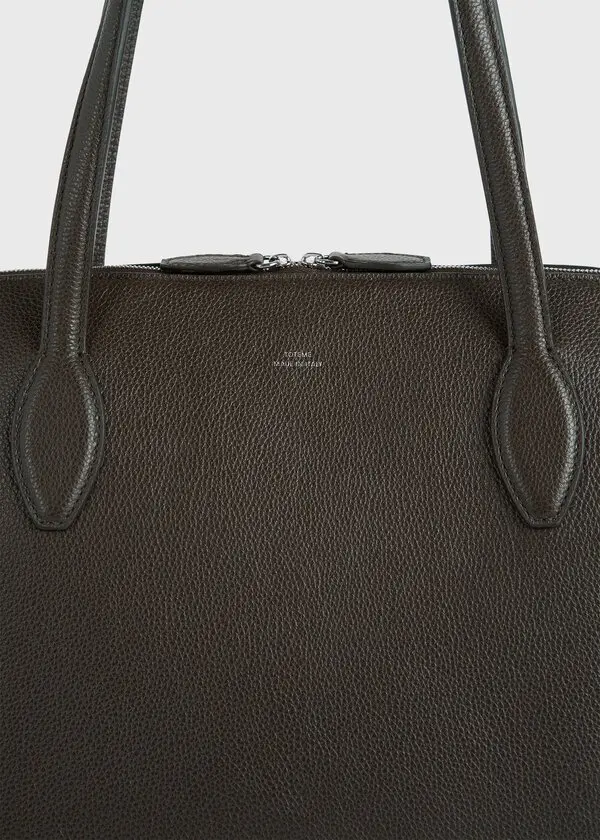TOTEME Garderob Grained-leather Tote