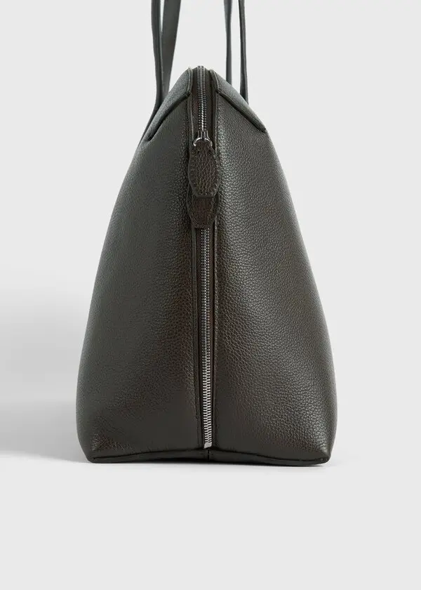 TOTEME Garderob Grained-leather Tote