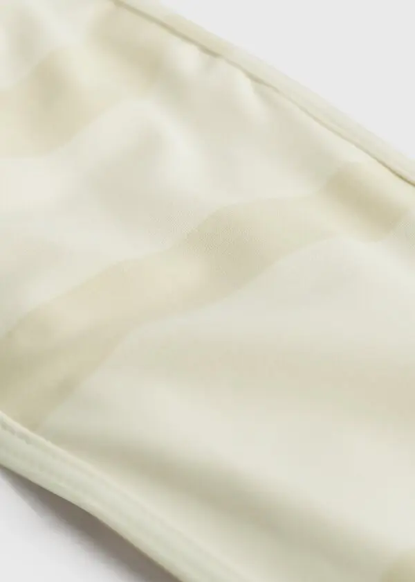 TOTEME Monogram Strapless Bikini Top - Creme
