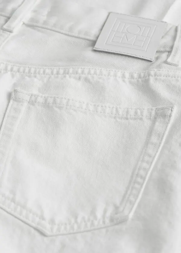 TOTEME High-rise Wide Leg - White