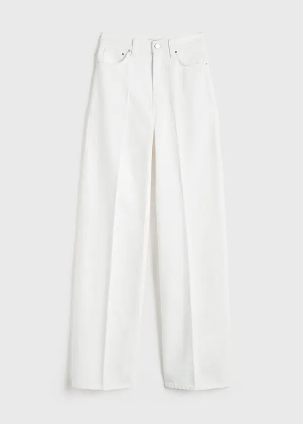 TOTEME High-rise Wide Leg - White