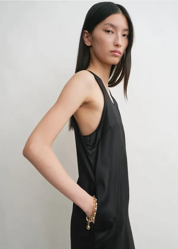 toteme a line dress TOTEME - Crinkled cotton tank dress Black - 34