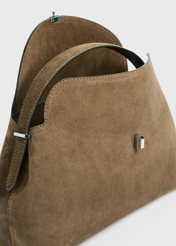 TOTEME T-lock Top Handle Bag - Brown
