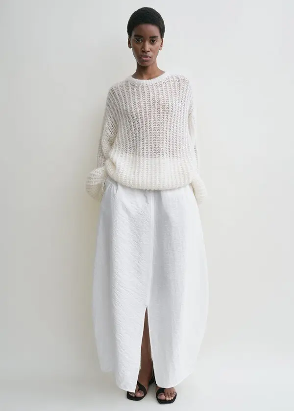 TOTEME Puffed Knit Sweater - White