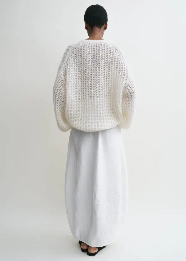 TOTEME Puffed Knit Sweater - White