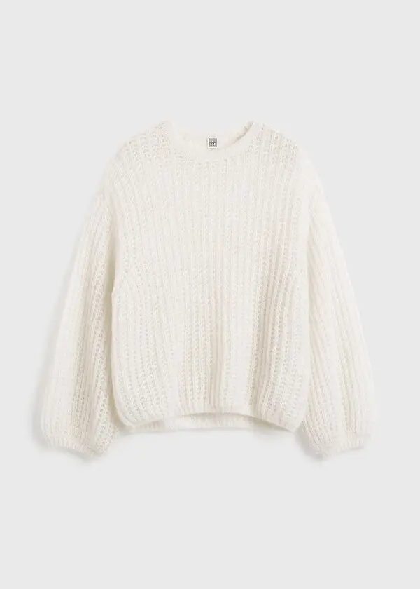 TOTEME Puffed Knit Sweater - White