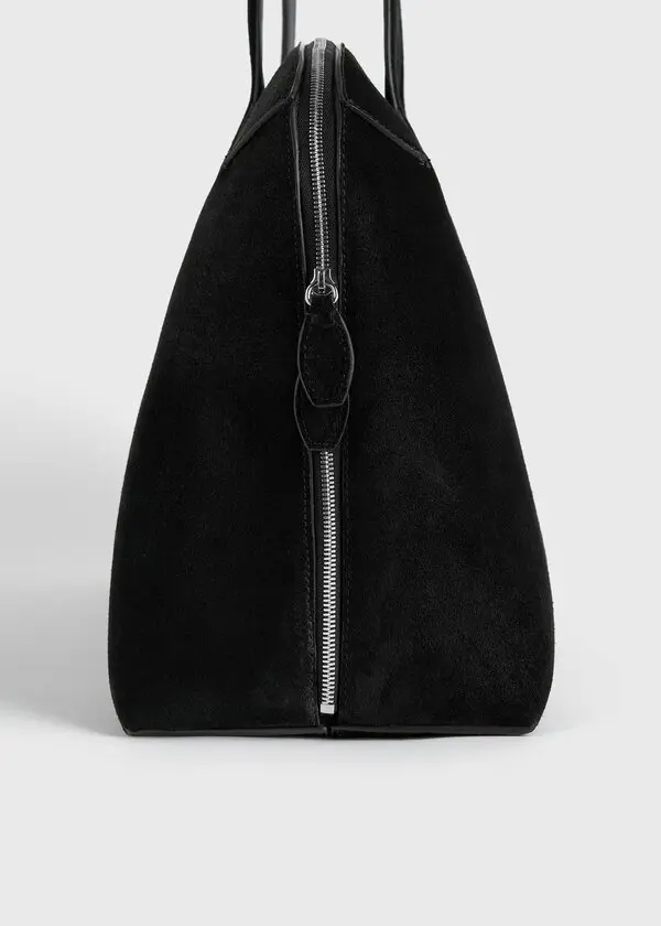 TOTEME Suede Garderob Tote - Black