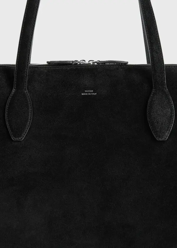 TOTEME Suede Garderob Tote - Black