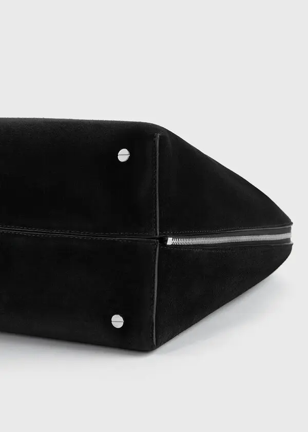 TOTEME Suede Garderob Tote - Black