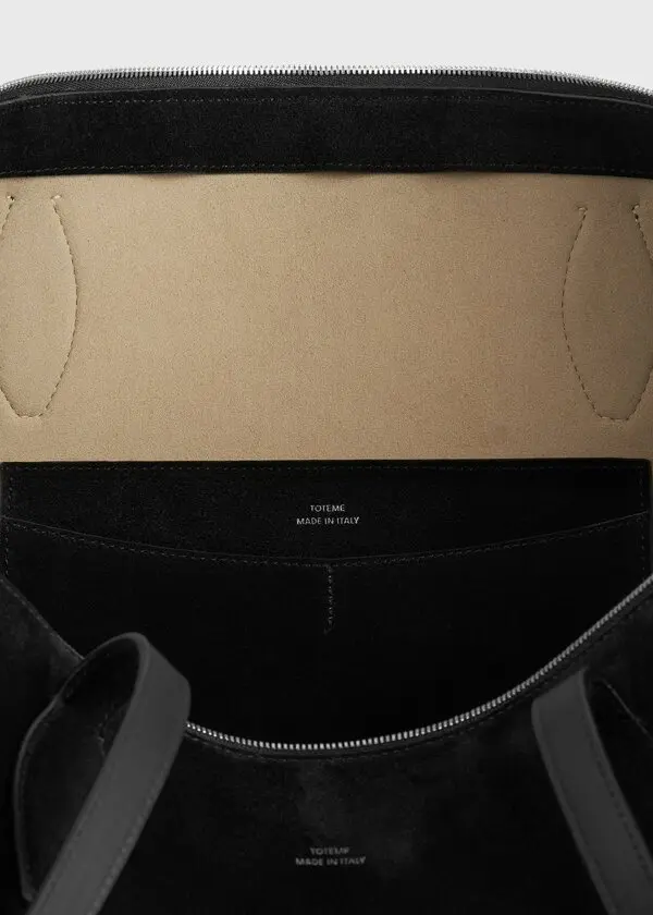 TOTEME Suede Garderob Tote - Black