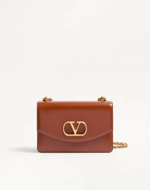 Valentino Garavani Vain Shoulder Bag - Dark Brandy