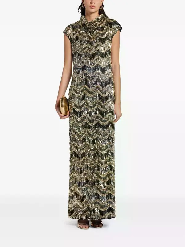 ILTA All-over Embroidered Maxi Dress
