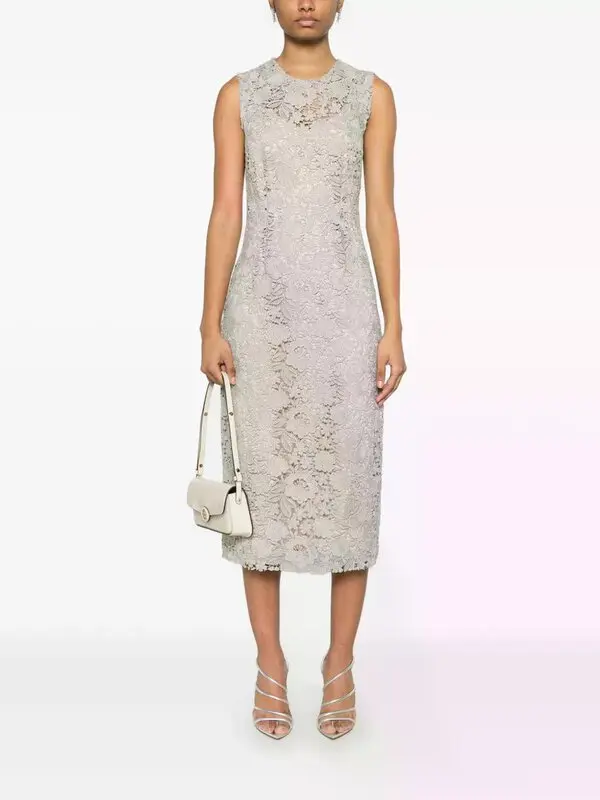P.a.r.o.s.h Peonia Midi Dress - Grey