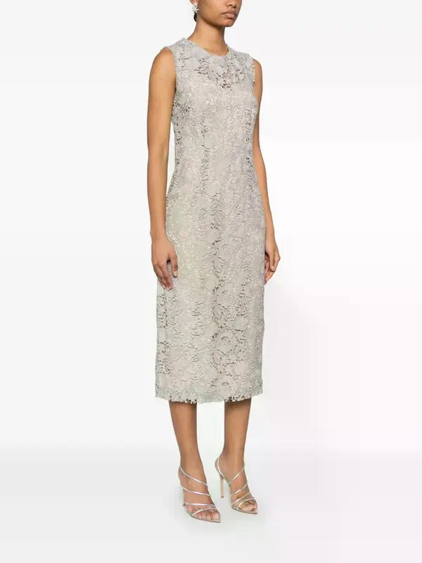 P.a.r.o.s.h Peonia Midi Dress - Grey
