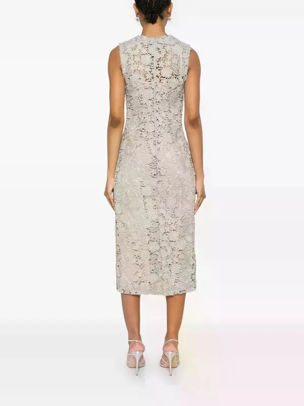 P.a.r.o.s.h Peonia Midi Dress - Grey