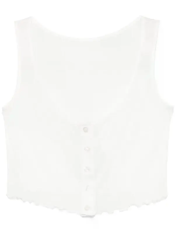 Remain Birger Christensen Organic-cotton Tank Top - White