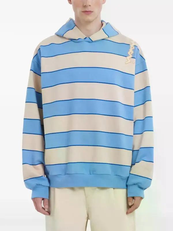 Marni Striped Hoodie - Blue | Editorialist