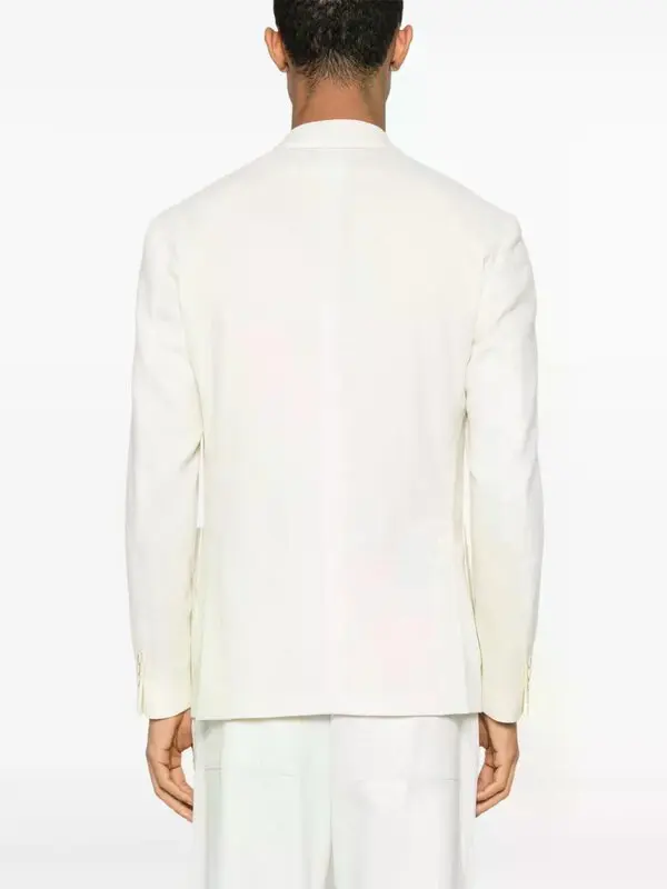 LARDINI Double-breasted Blazer - White