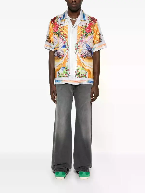 Casablanca Graphic-print Shirt - Grey
