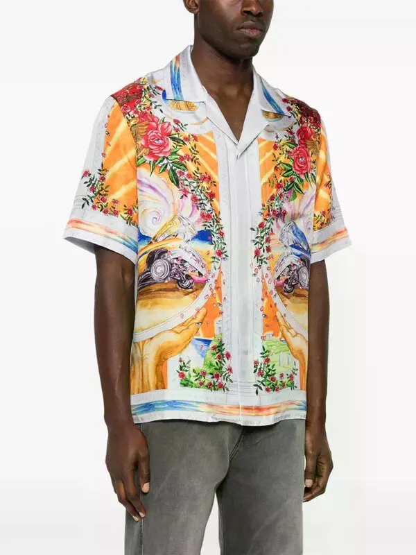 Casablanca Graphic-print Shirt - Grey