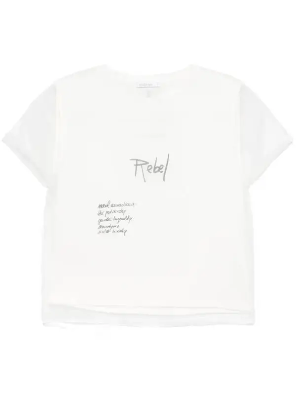 Patrizia Pepe Layered T-shirt - White