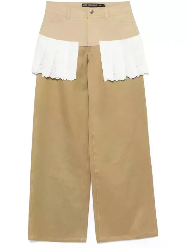 Andersson Bell Lace-pleats Trousers
