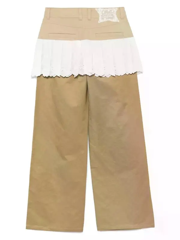 Andersson Bell Lace-pleats Trousers