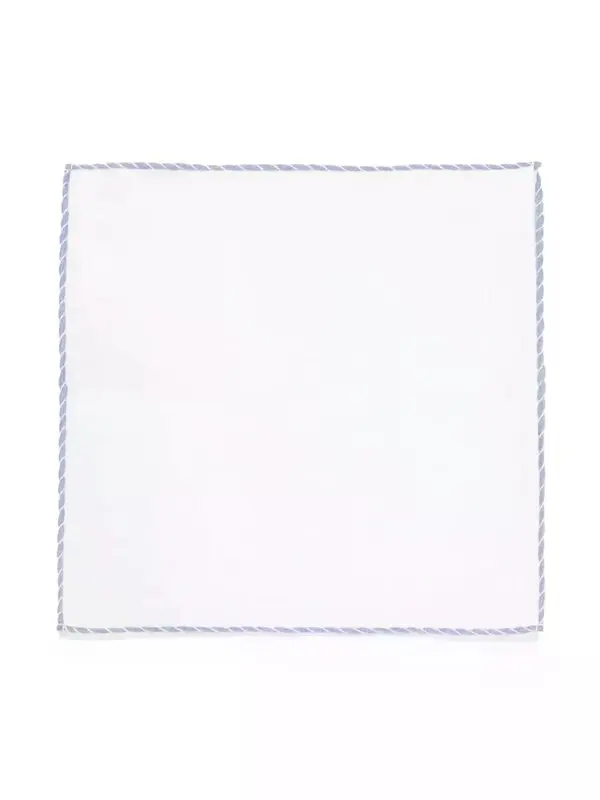 Eleventy Linen Handkerchief - White