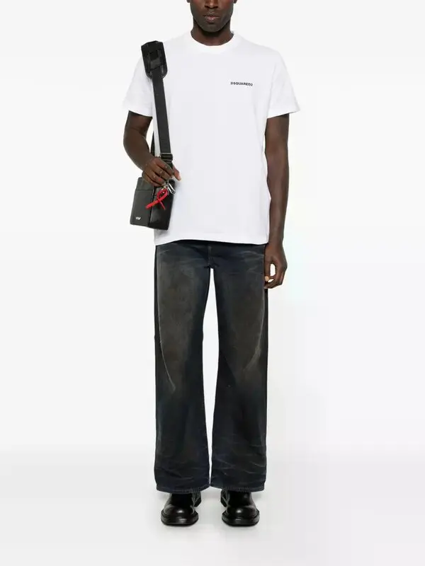 Dsquared2 Rubberised Logo-print T-shirt - White