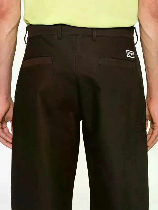 Kenzo Cotton Tapered Trousers