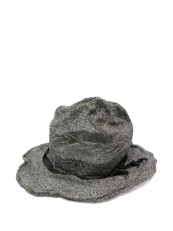 Yohji Yamamoto Crinkled Hat - Grey