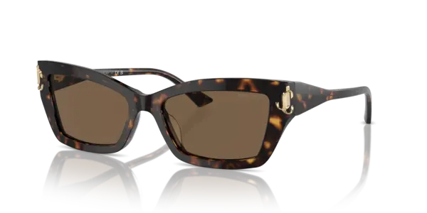 JIMMY CHOO Square Frame Sunglasses - Havana