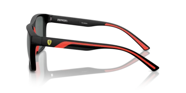 SCUDERIA FERRARI Square Frame Sunglasses - Matte Black