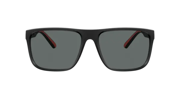 SCUDERIA FERRARI Sunglasses With Polarized Grey Lenses - Matte Black