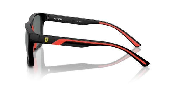 SCUDERIA FERRARI Square Frame Sunglasses - Matte Black
