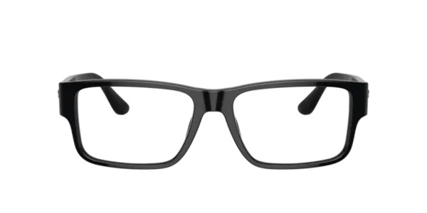 Versace Rectangle Eyeglasses - Black
