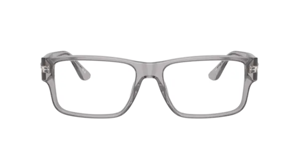 Versace Rectangle Eyeglasses - Grey Transparent